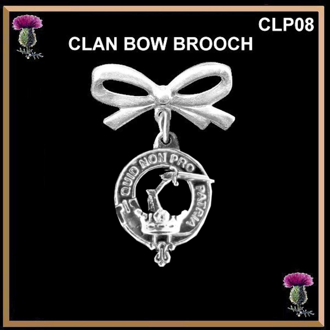 Dewar Scottish Clan Bow Brooch - Etsy