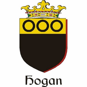 Hogan Irish Coat of Arms Celtic Cross Badge - Etsy