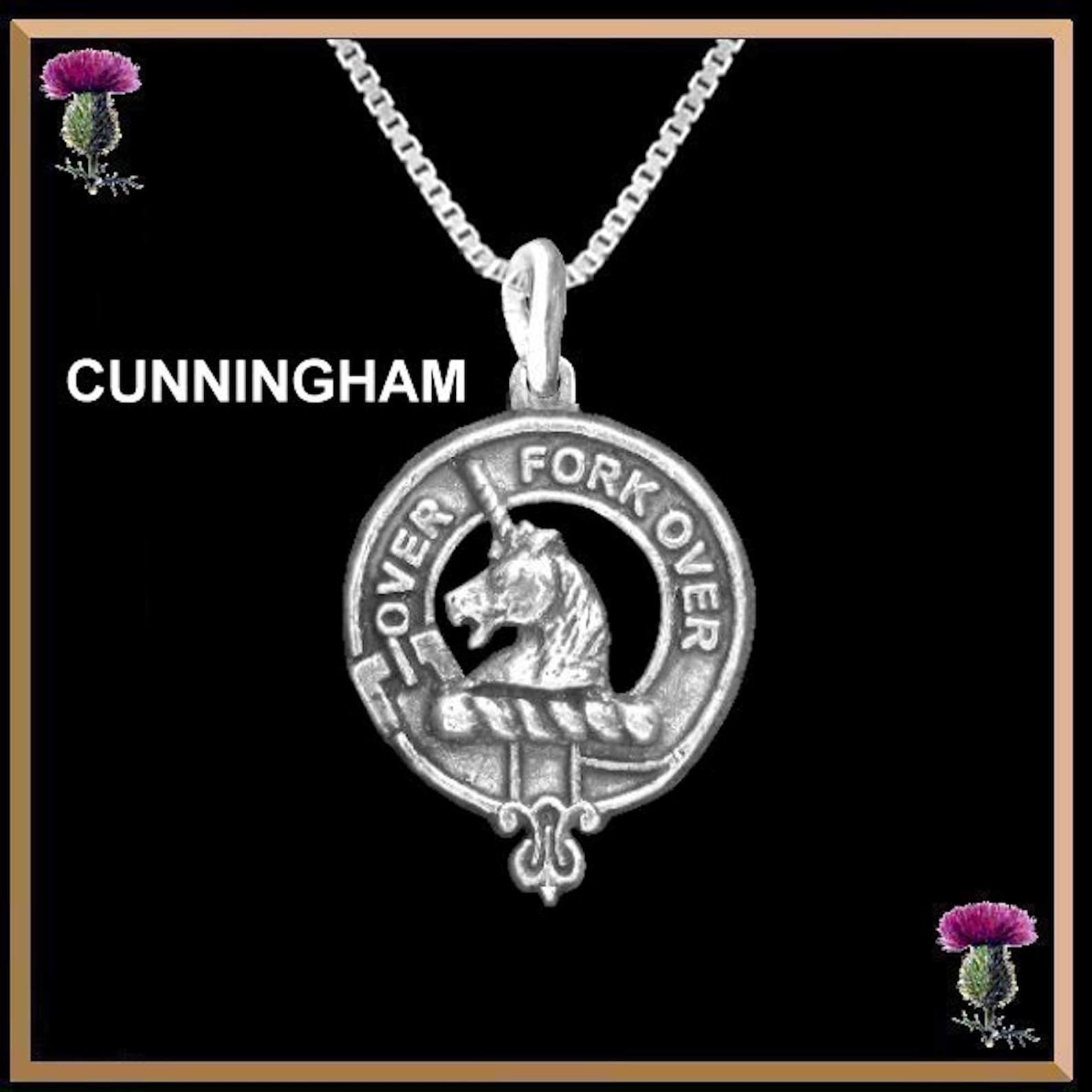Cunningham Clan Crest Scottish Pendant CLP02 - Etsy