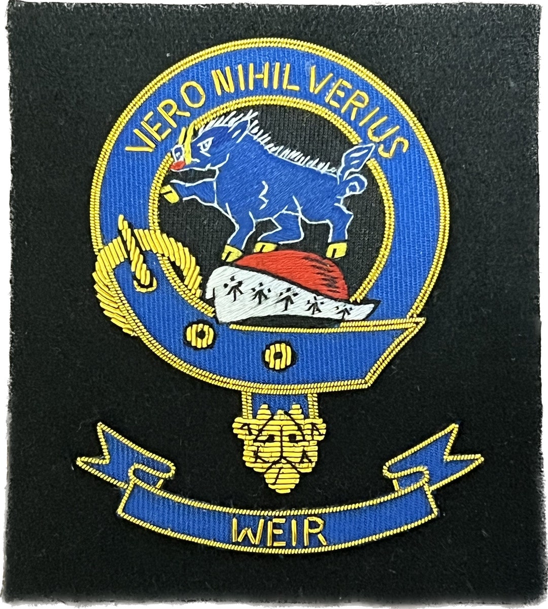 Weir Scottish Clan Embroidered Crest - Etsy