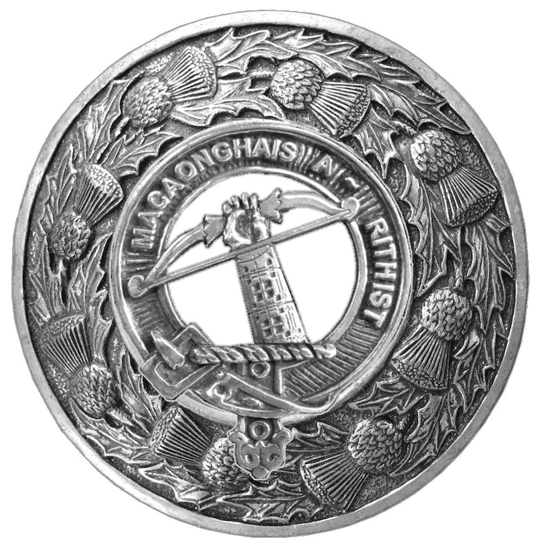 Macinnes Clan Badge Scottish Plaid Brooch - Etsy