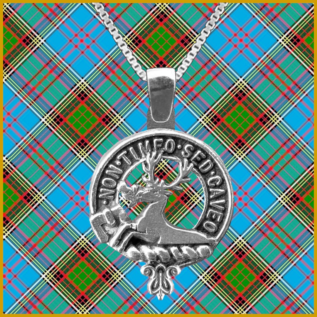 Strachan Large 1 Scottish Clan Crest Pendant Argento - Etsy Italia