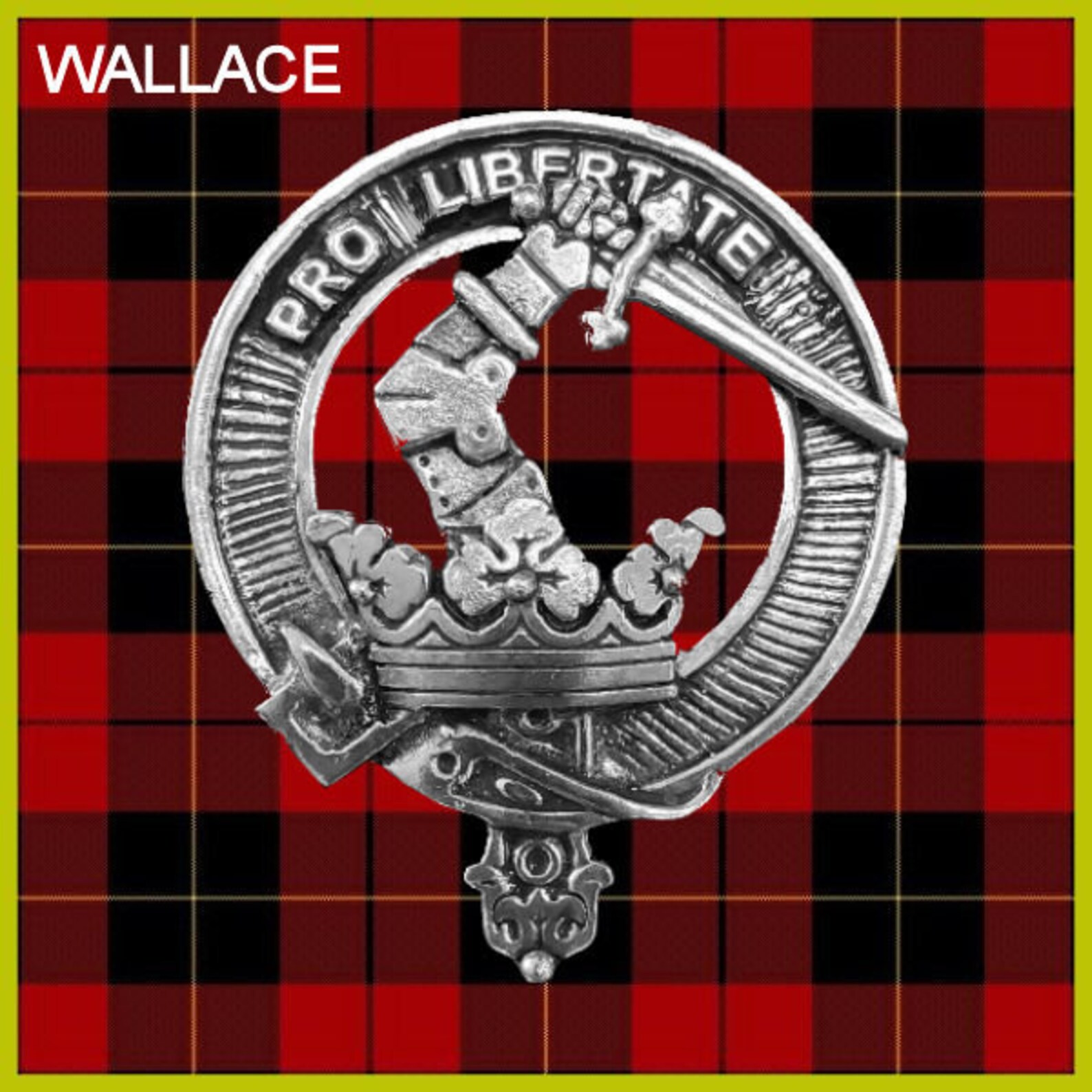 Wallace (crown) Scottish Clan Crest Badge Dress Fur Sporran - Etsy