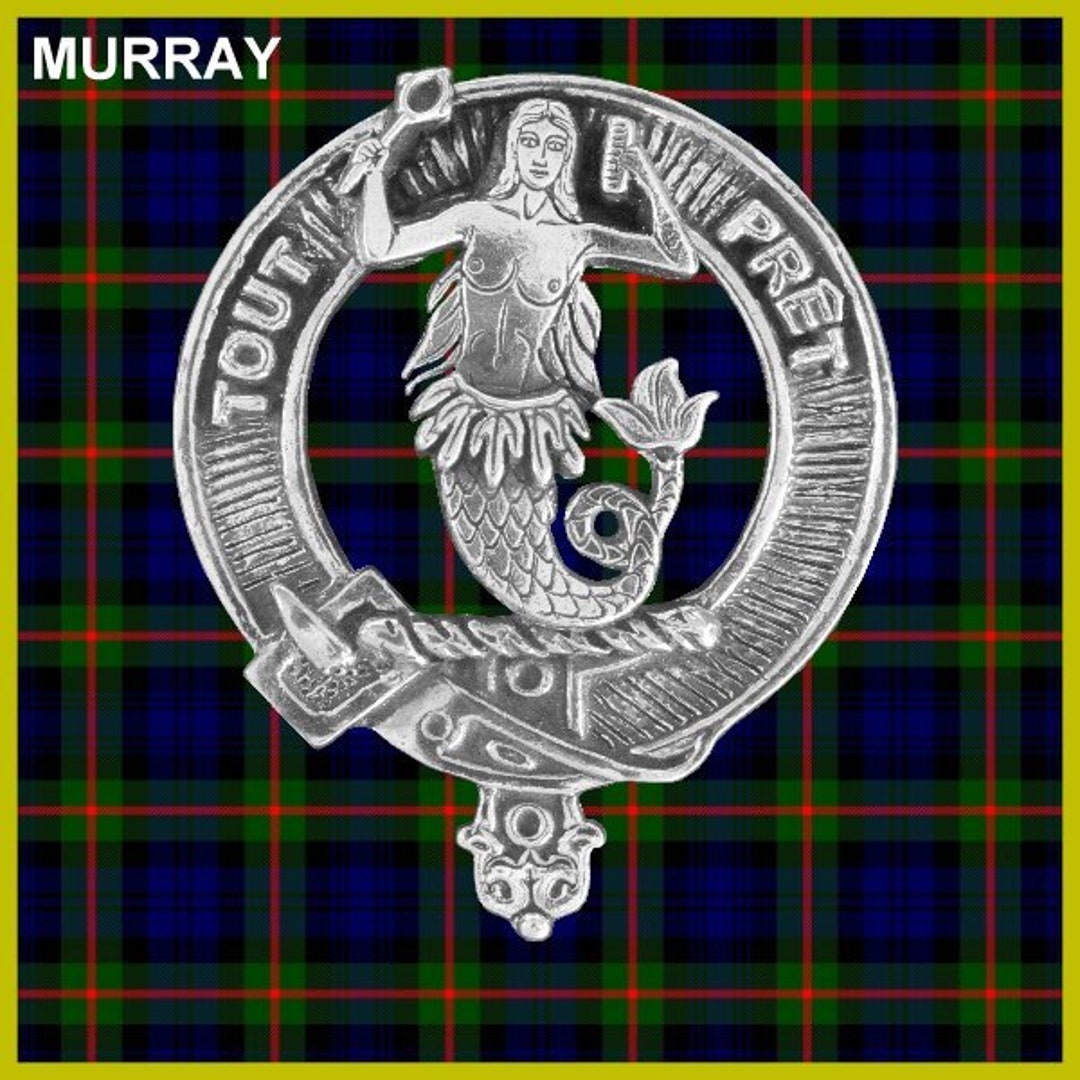 Murray Mermaid Clan Crest Scottish Cap Badge CB02 - Etsy