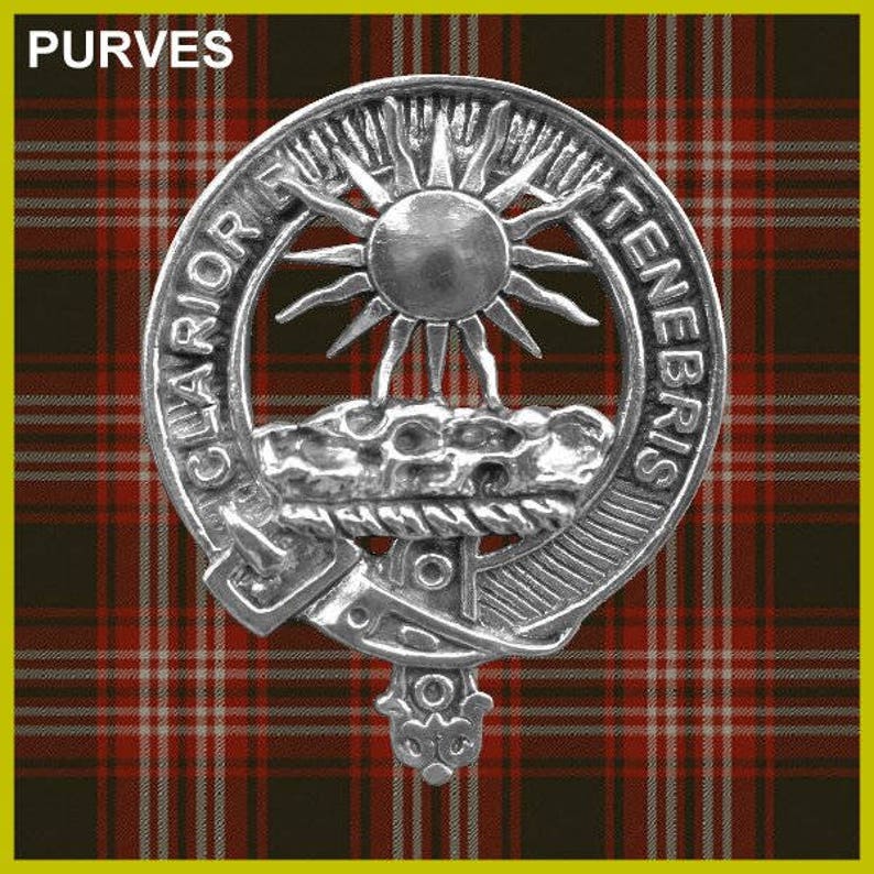 Purves Clan Crest Scottish Cap Badge CB02 - Etsy