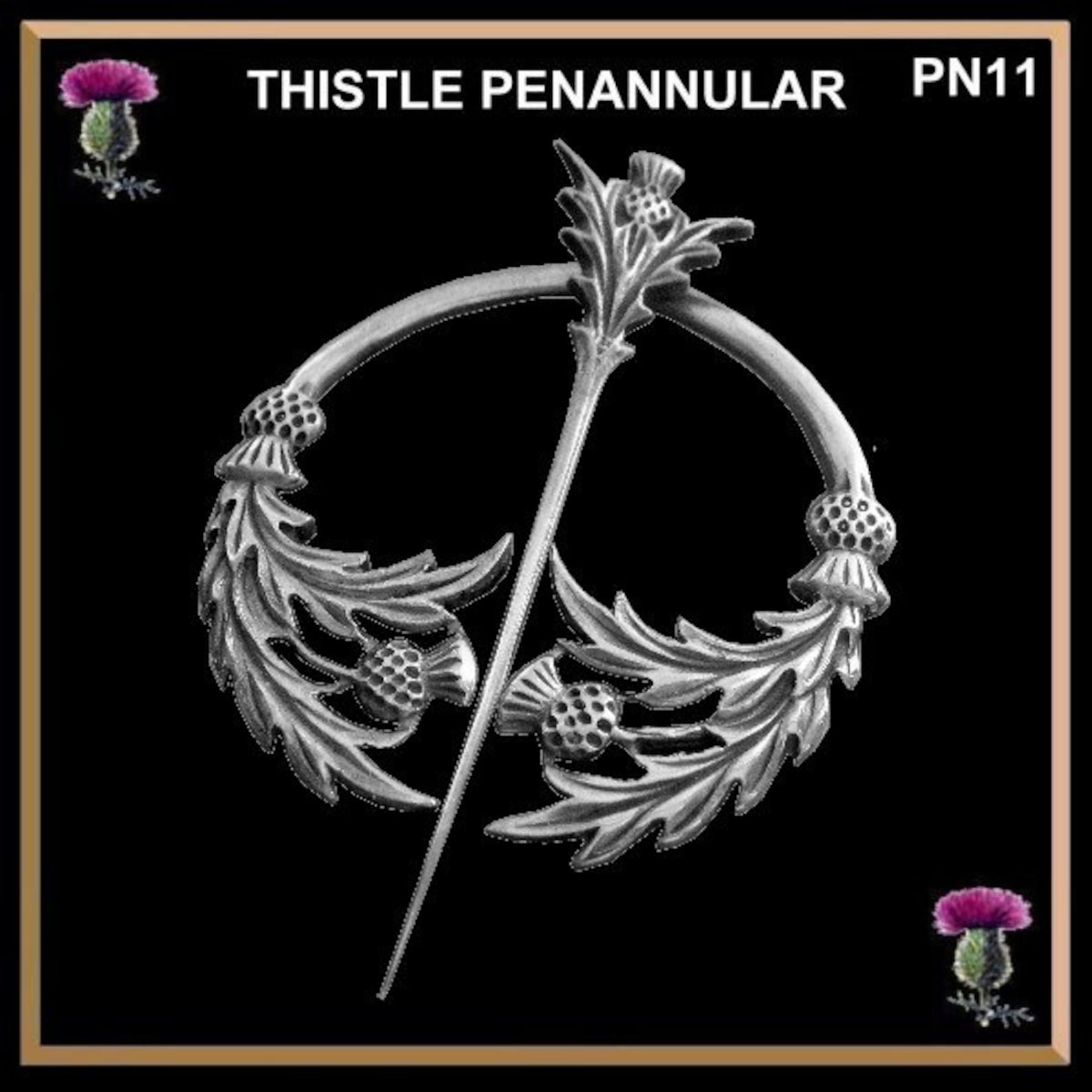Scottish Thistle Penannular Pin - Large - Etsy Canada