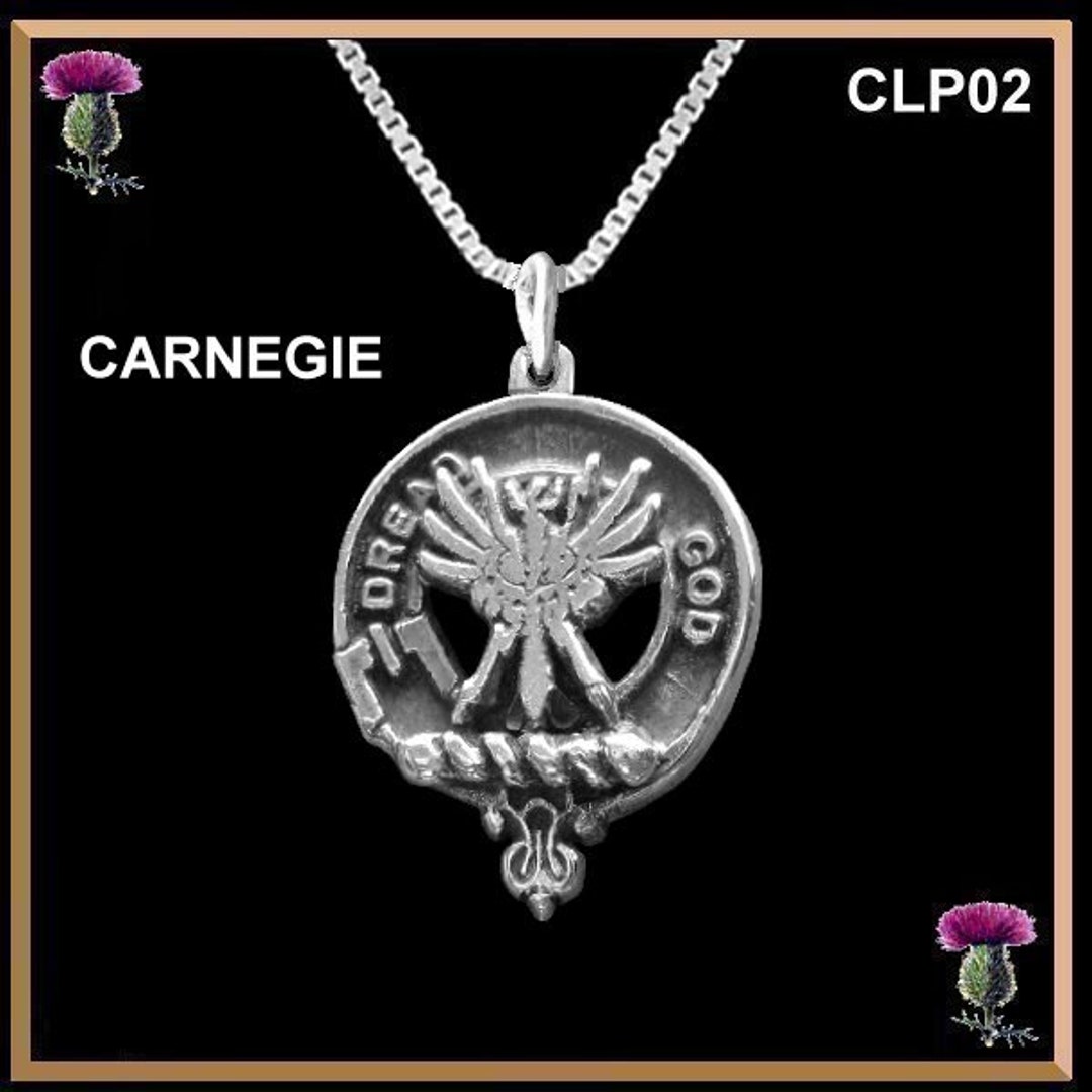 Carnegie Clan Crest Scottish Pendant CLP02 - Etsy