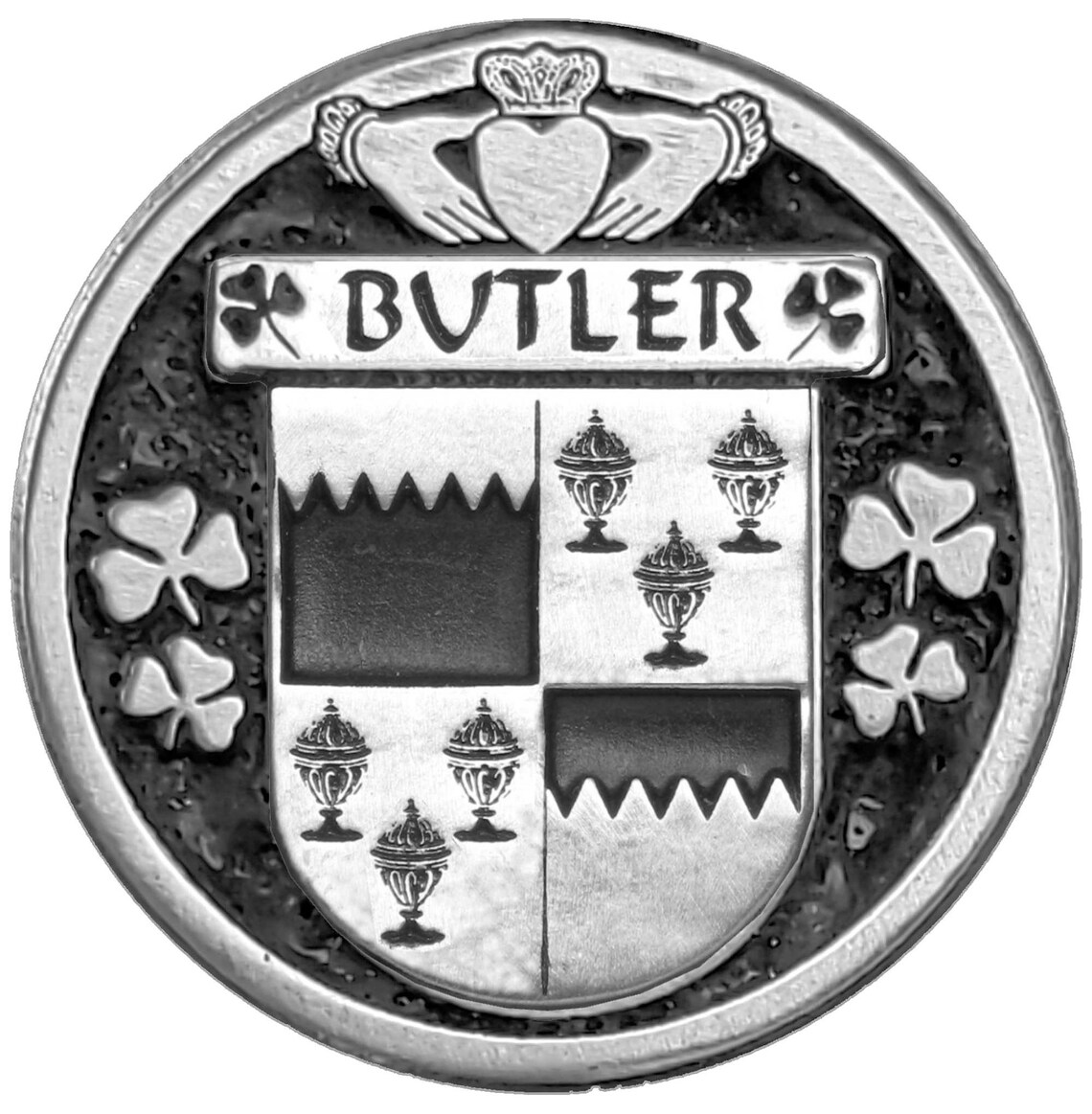 Butler Irish Coat of Arms Dress Fur Sporran - Etsy