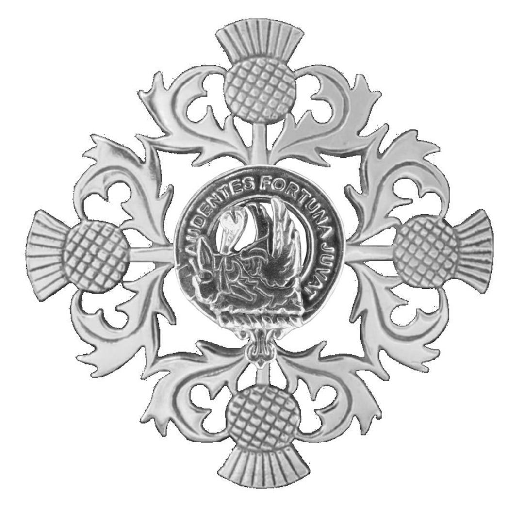 MacKinnon Clan Crest Escocés Cuatro Broche de Cardo - Etsy España