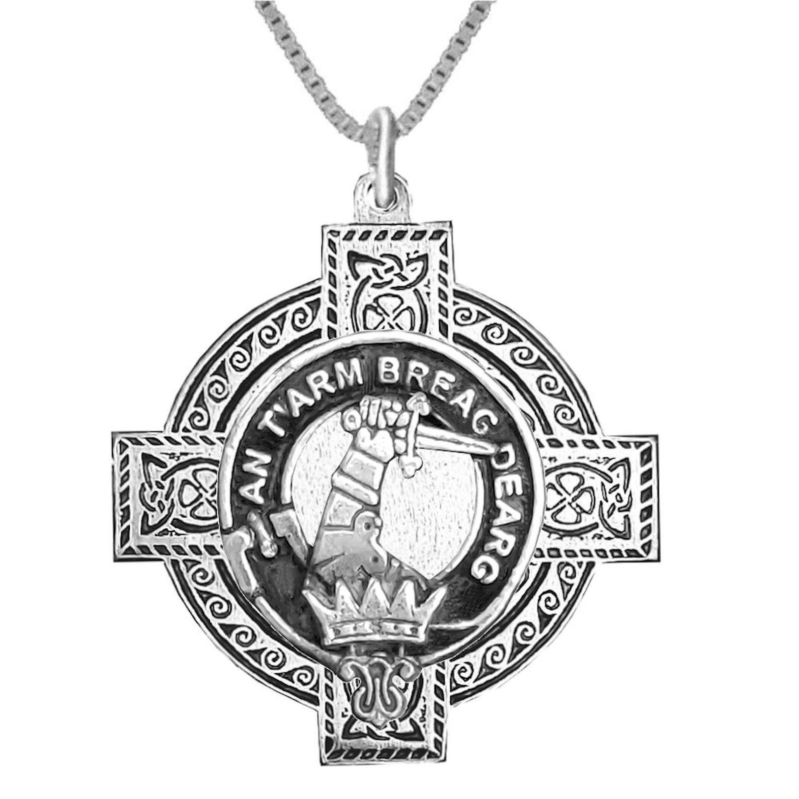 Macquarrie Clan Crest Celtic Cross Pendant Scottish ~ CLP04 - Etsy