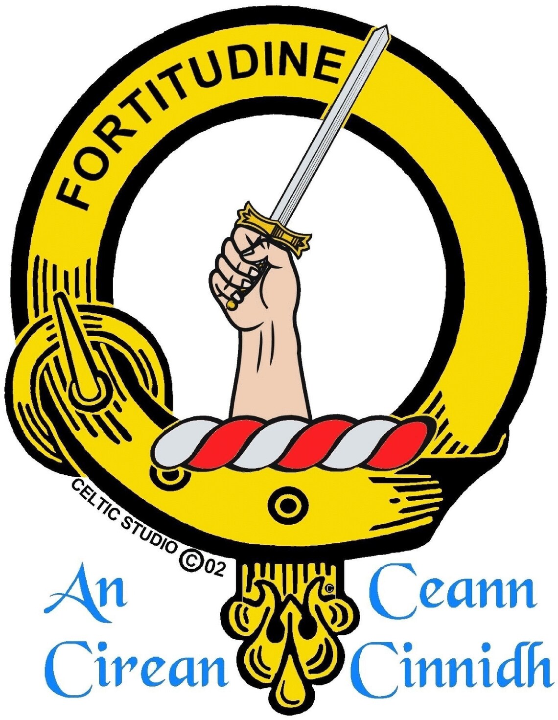 MacRae Clan Crest Stick or Cravat pin Sterling Silver | Etsy