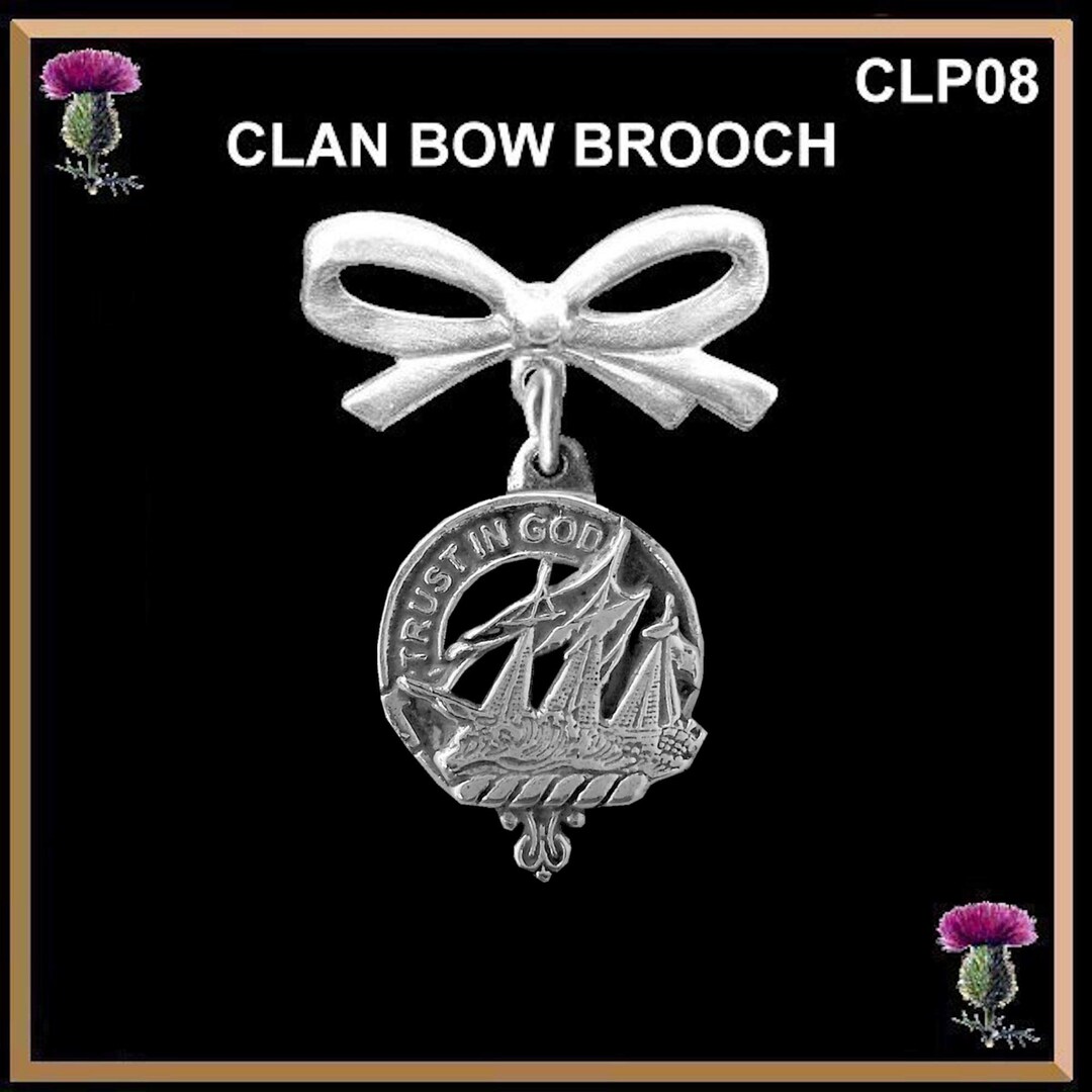 Harkness Scottish Clan Bow Brooch - Etsy