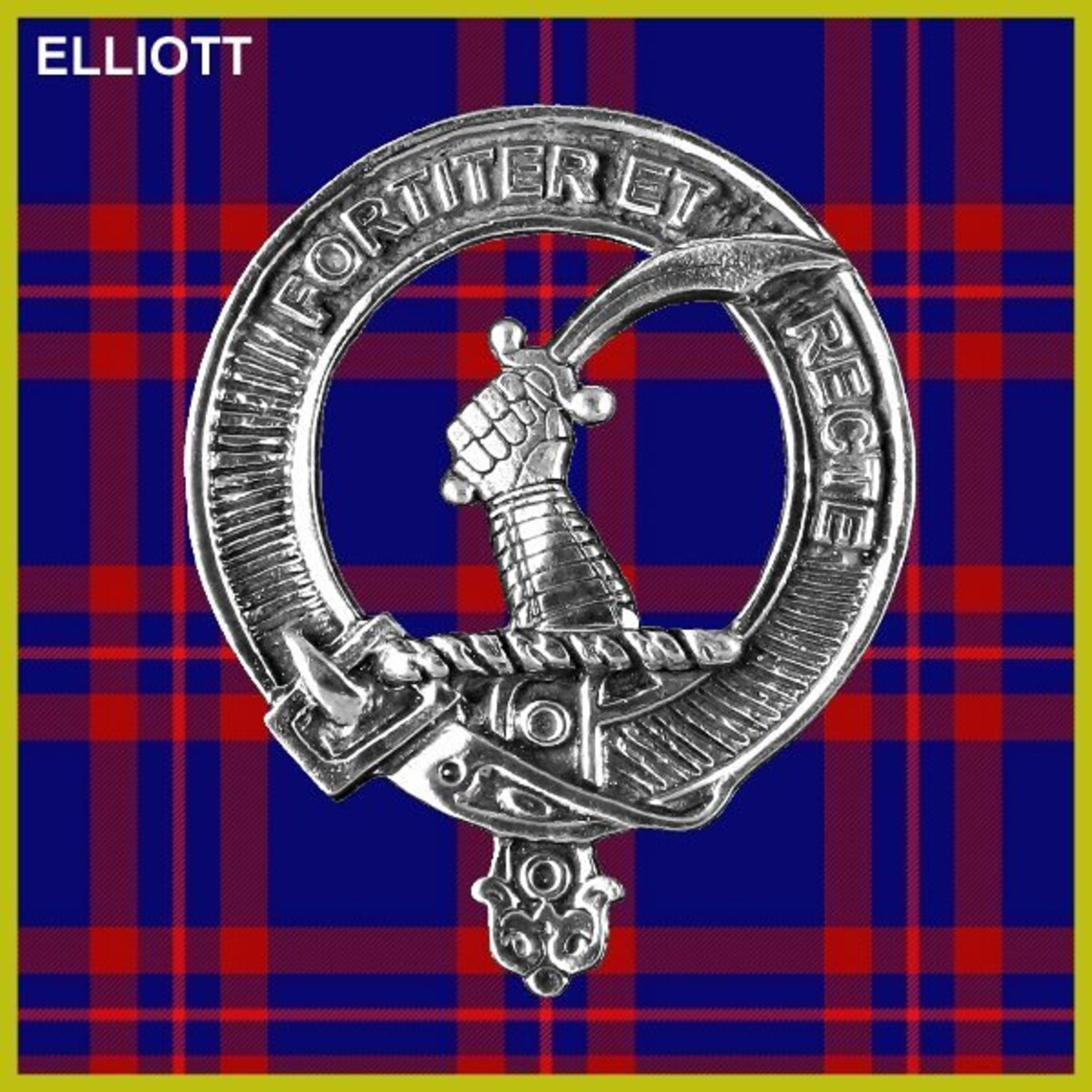 Elliott Clan Crest Scottish Cap Badge CB02 - Etsy