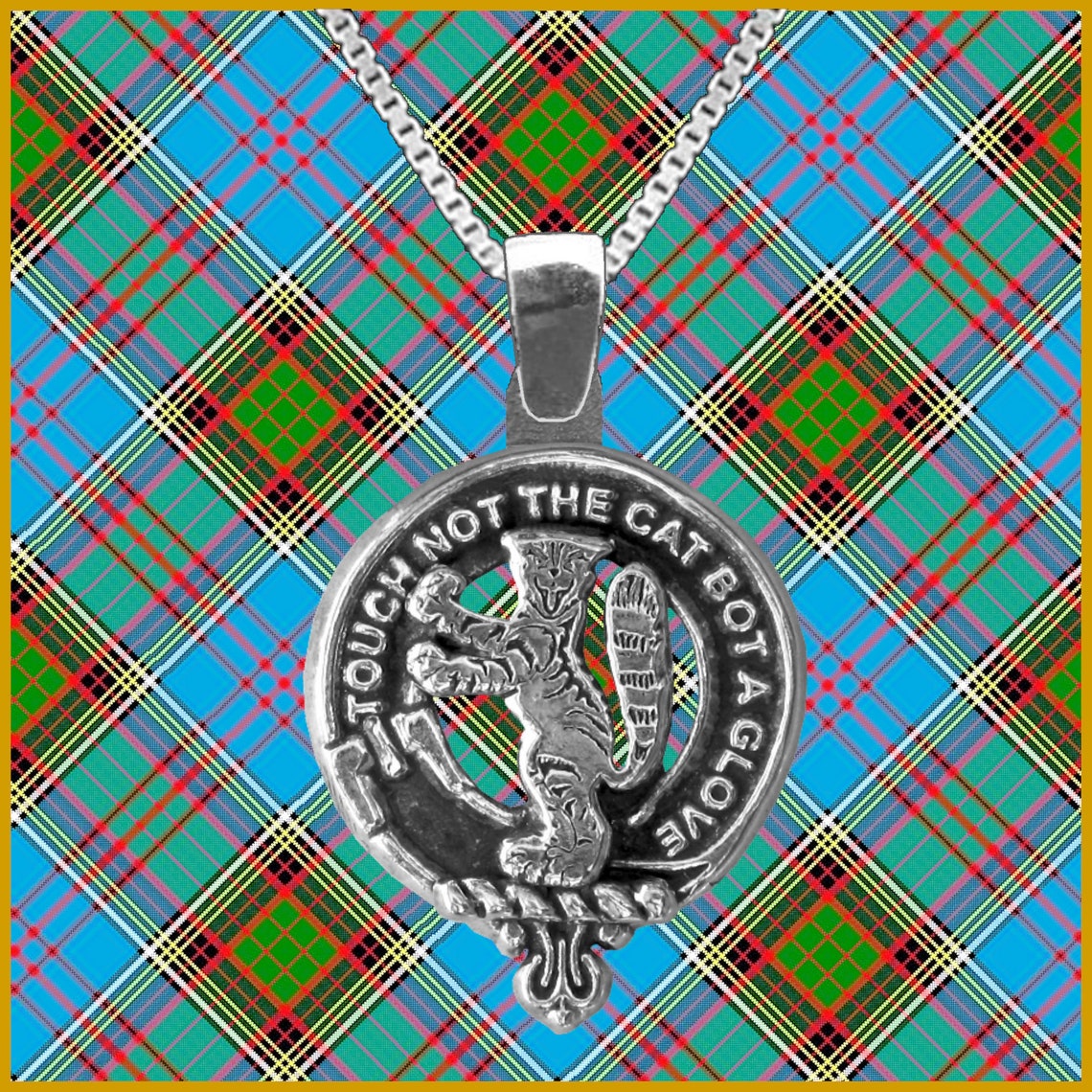 Macintosh Large 1 Scottish Clan Crest Pendant Sterling - Etsy