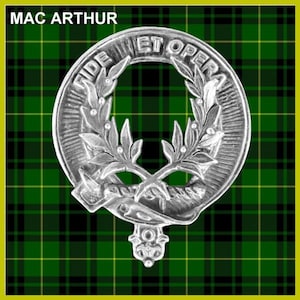 Macarthur Clan Crest Scottish Cap Badge CB02 - Etsy