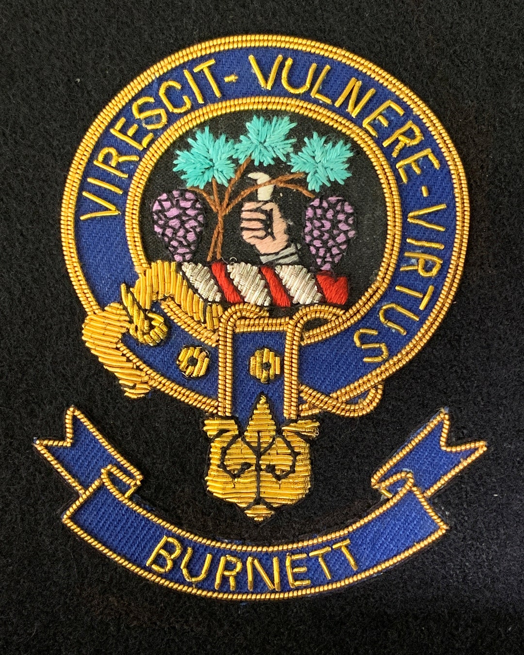 Burnett Scottish Clan Embroidered Crest - Etsy