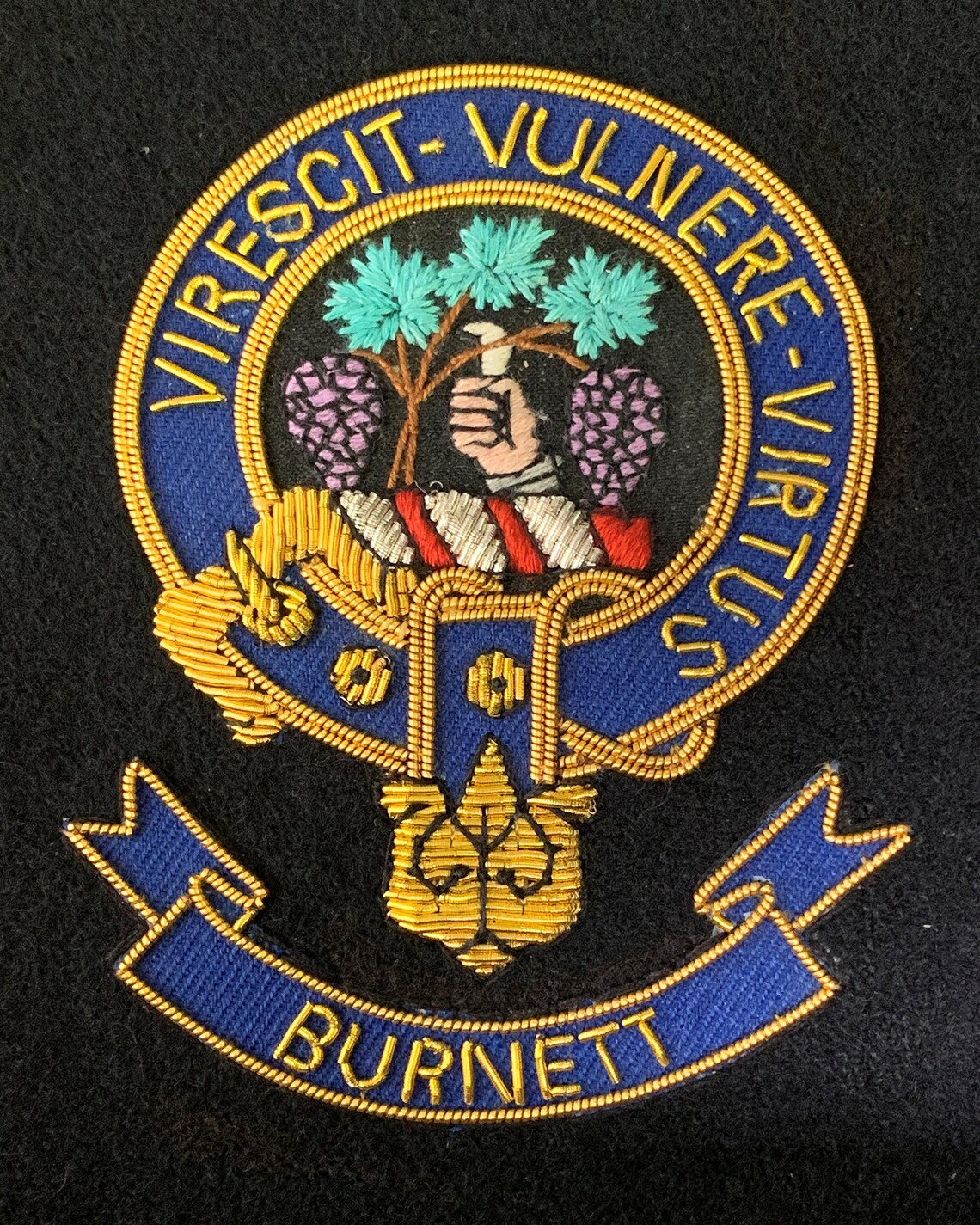 Burnett Scottish Clan Embroidered Crest | Etsy