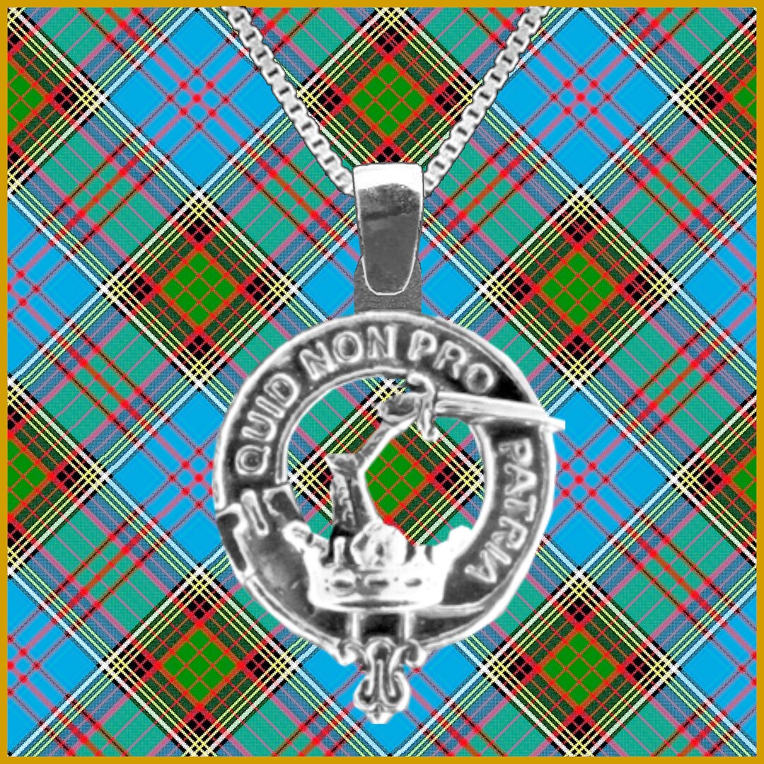 Dewar Large 1" Scottish Clan Crest Pendant - Sterling Silver - Etsy