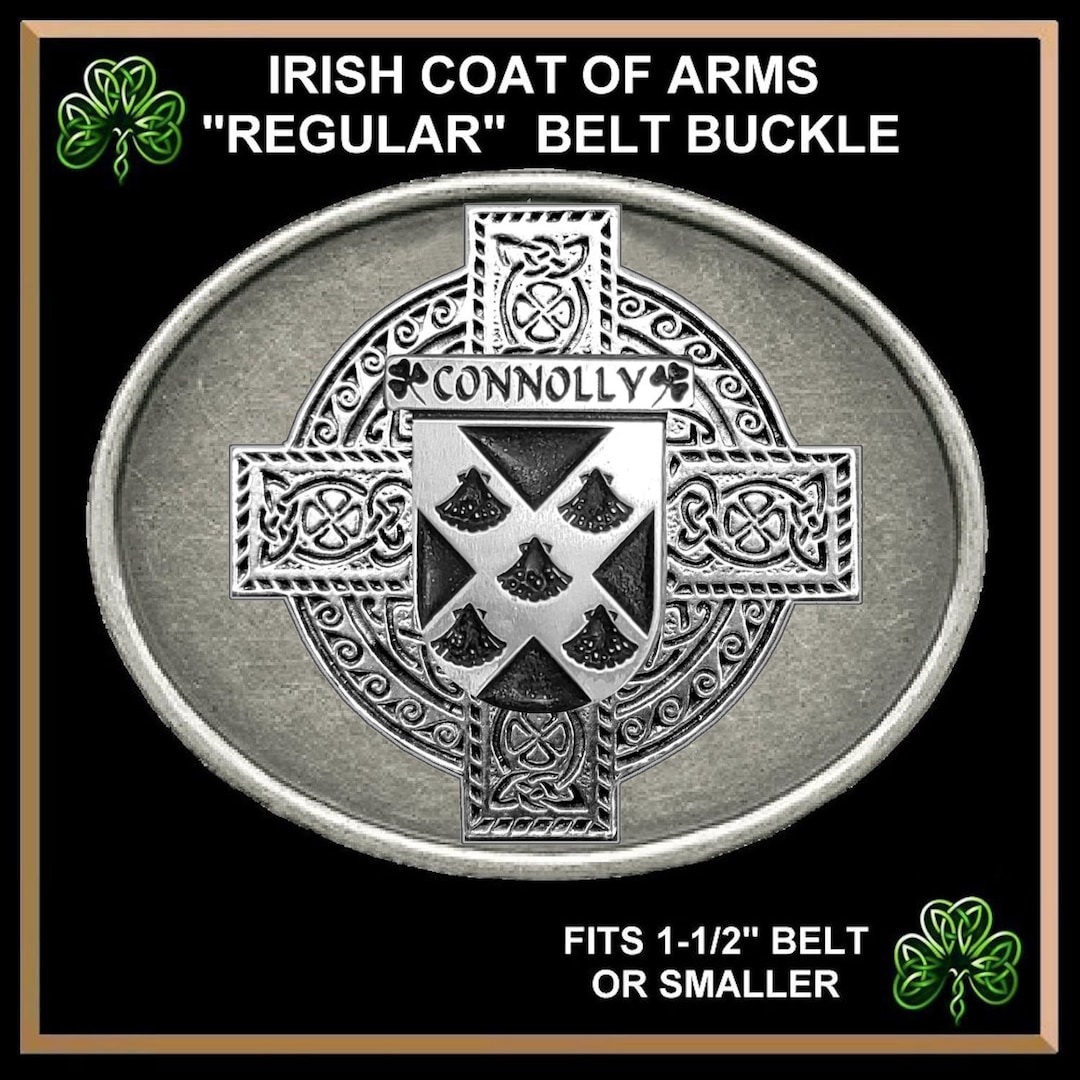 Connolly Irish Coat of Arms Regular Buckle - Etsy