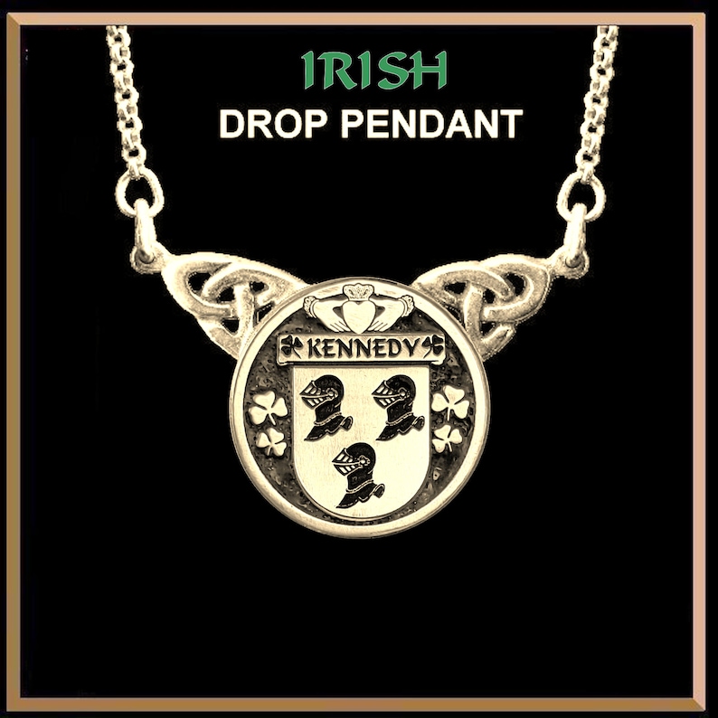 Kennedy Irish Coat of Arms Double Drop Pendant ~ ILP03 - Etsy