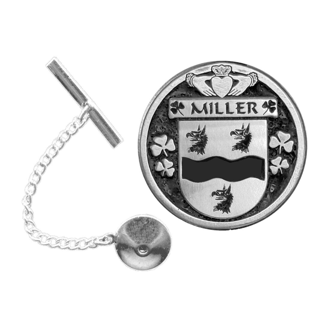 Miller Irish Coat of Arms Disk Lapel Pin/ Tie Tack - Etsy