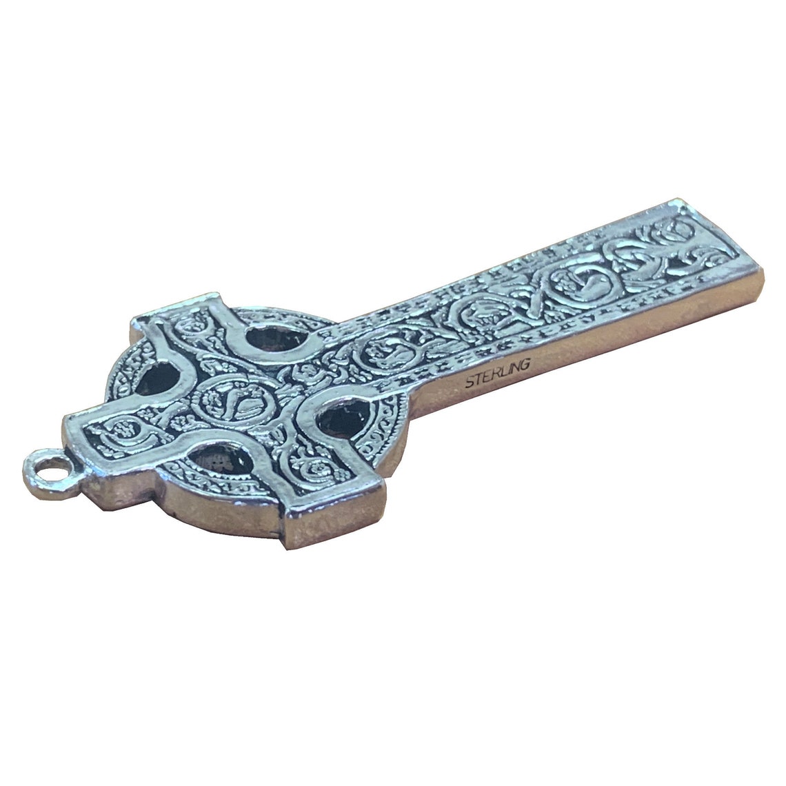 Kirk Ruthwell Celtic Cross Pendant - Sterling Silver - Etsy