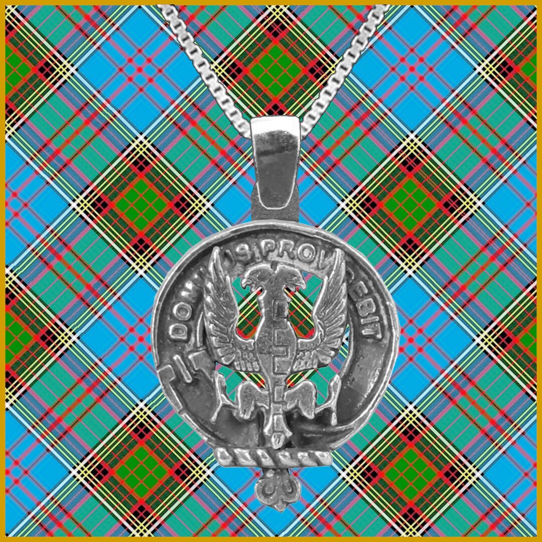 Boyle Large 1" Scottish Clan Crest Pendant - Sterling Silver - Etsy