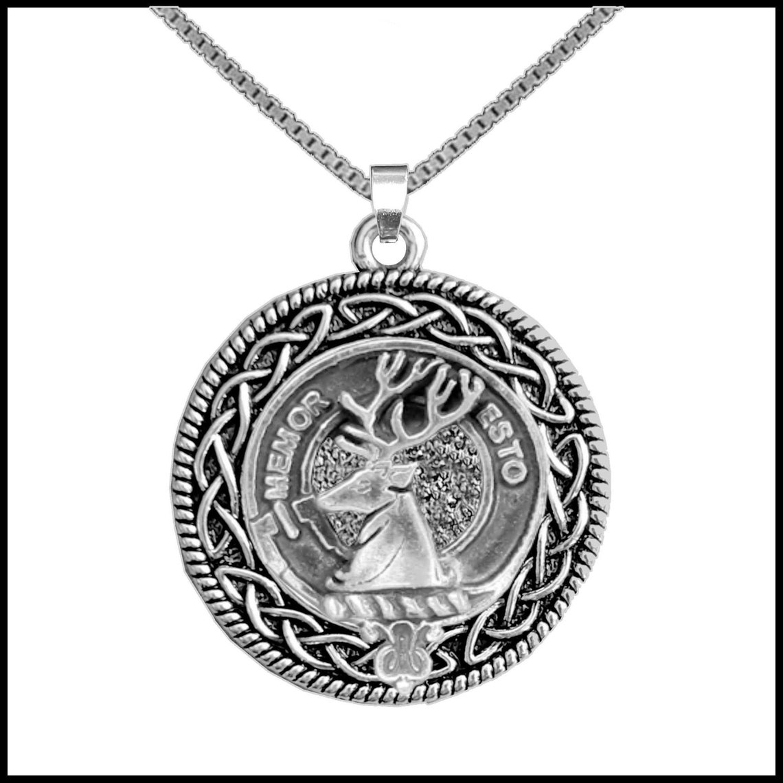 Macphail Clan Crest Celtic Interlace Disk Pendant Scottish - Etsy