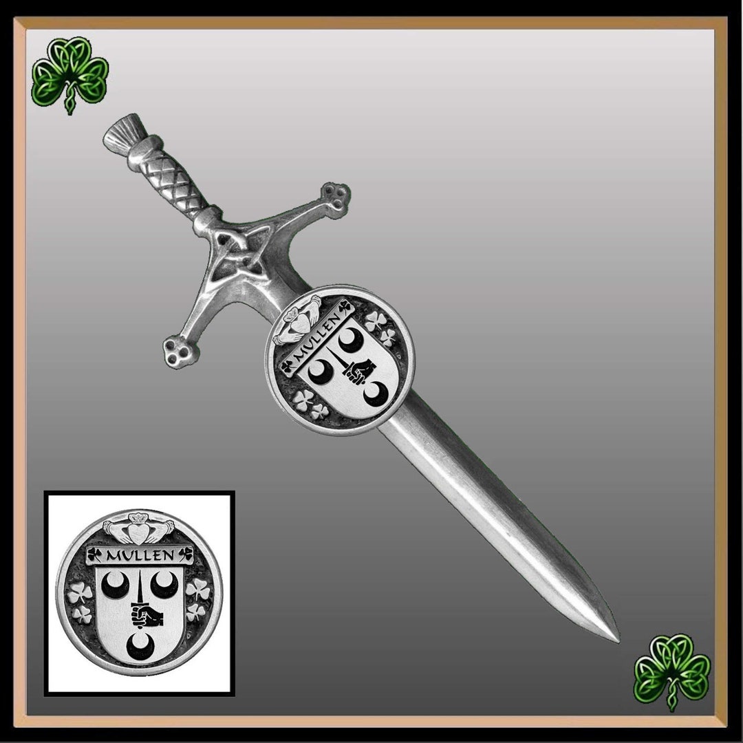 Mullen Irish Coat of Arms Disk Kilt Pin - Etsy