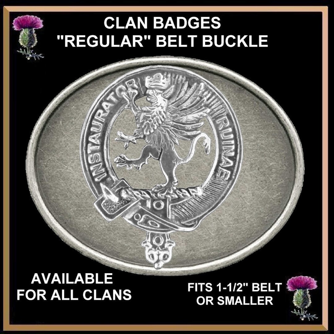 Forsyth Clan Crest Regular Buckle - Etsy