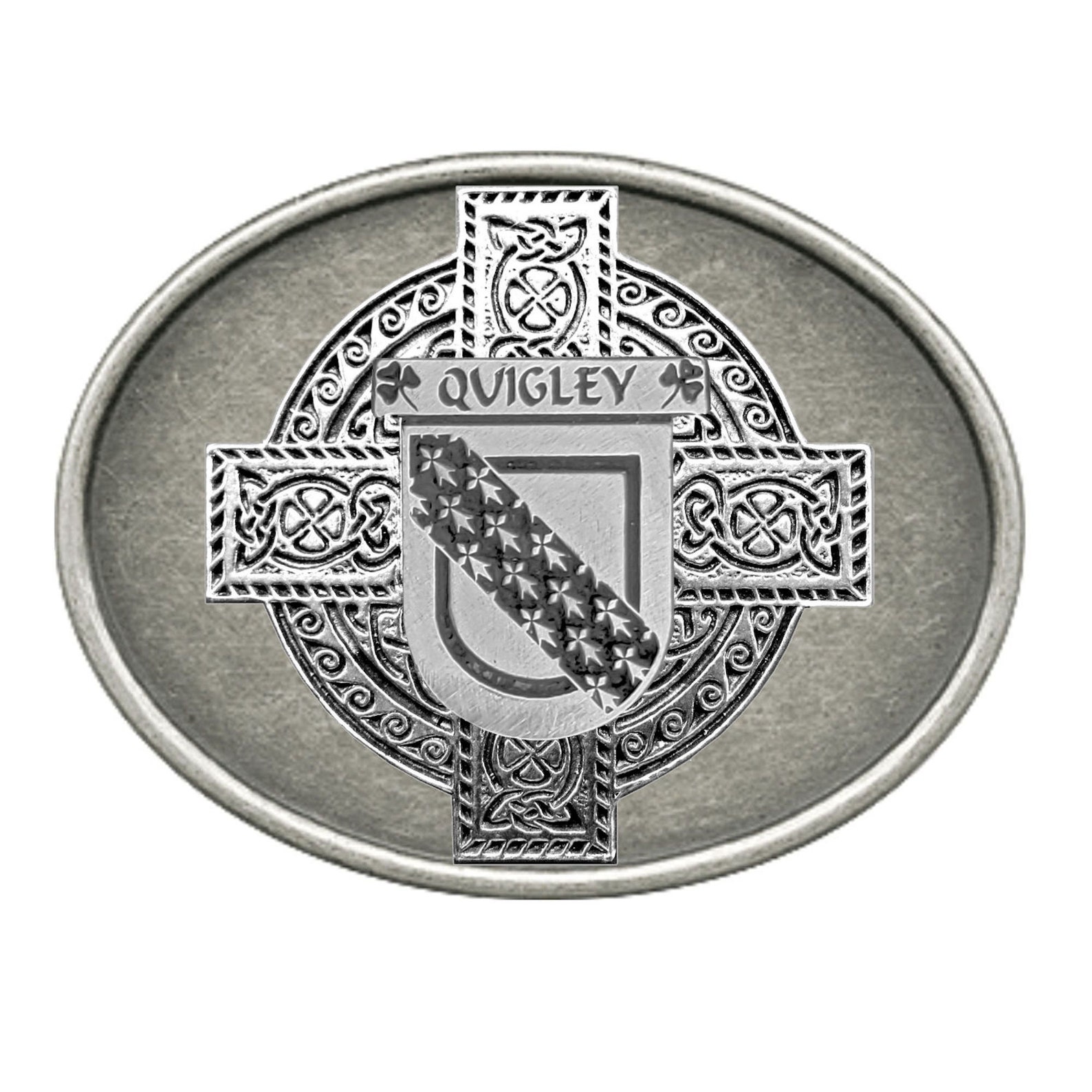 Quigley Irish Coat of Arms Regular Buckle - Etsy