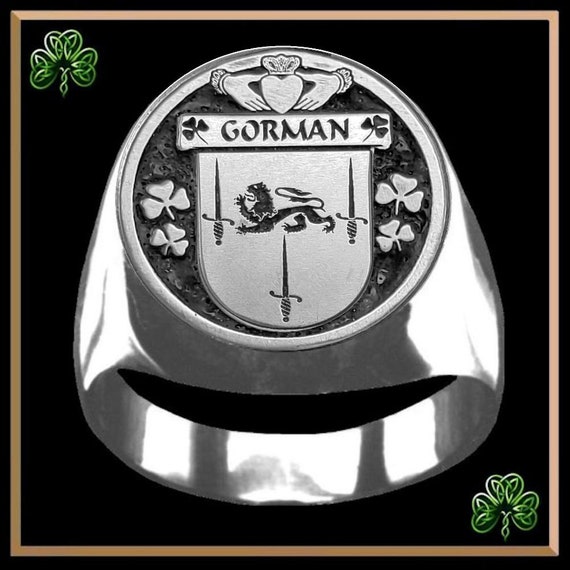 Gorman Irish Coat of Arms Gents Ring IC100 | Etsy UK