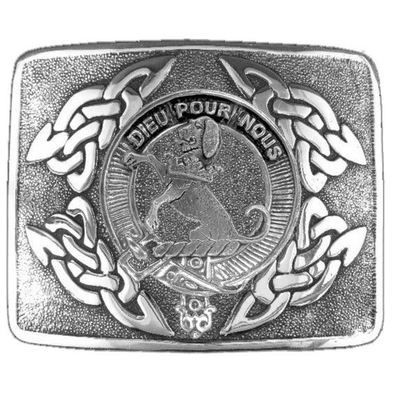 Fletcher hound Clan Crest Interlace Kilt Buckle Scottish - Etsy
