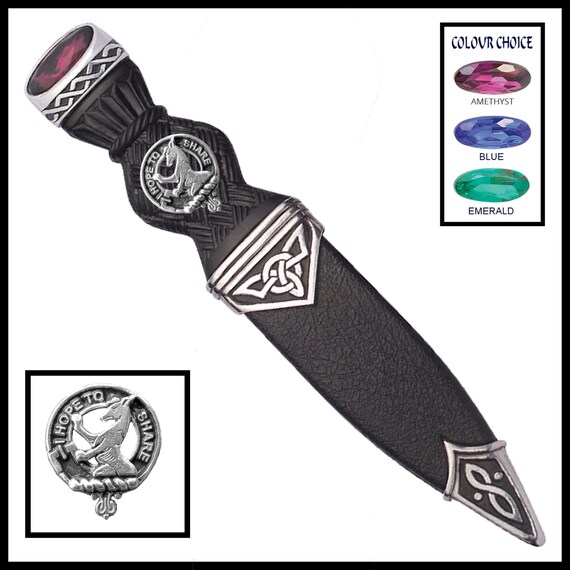 Riddell Interlace Clan Wappen Sgian Dubh schottisches Messer - Etsy Schweiz