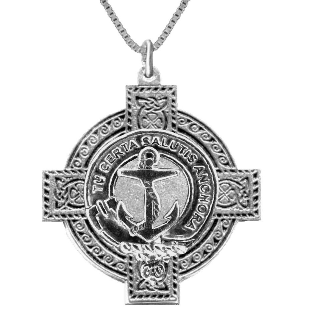 Gillespie Clan Crest Celtic Cross Pendant Scottish ~ CLP04 - Etsy