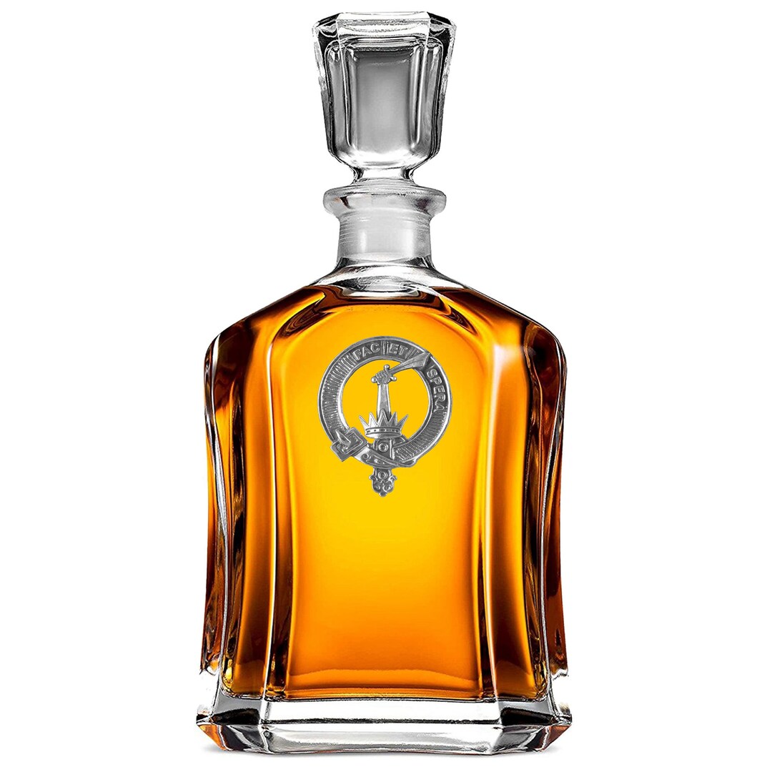 Matheson Clan Crest Badge Whiskey Decanter - Etsy