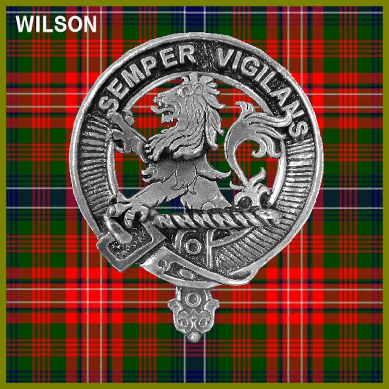 Wilson Lion Clan Crest Scottish Cap Badge CB02 - Etsy