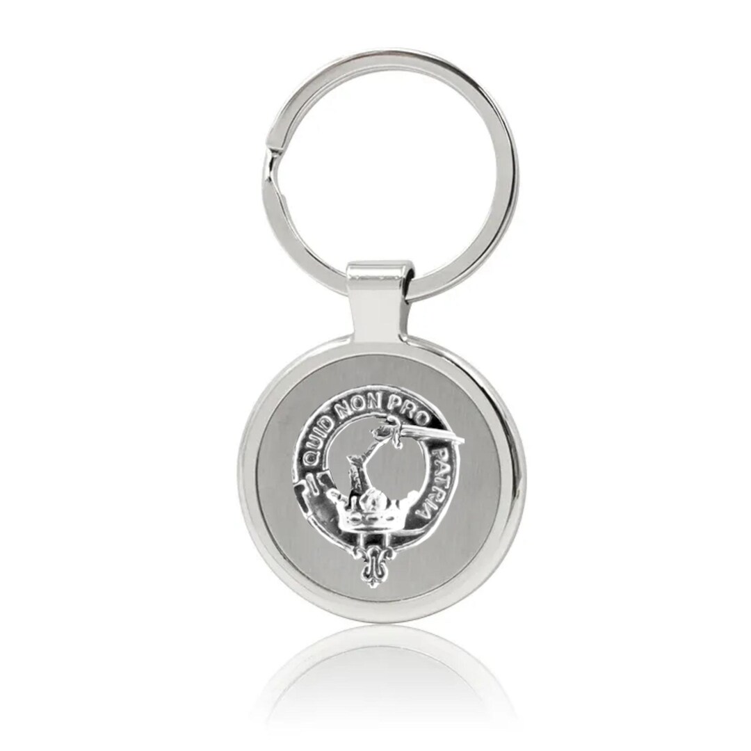 Dewar Clan Crest Stainless Steel Key Ring - Etsy