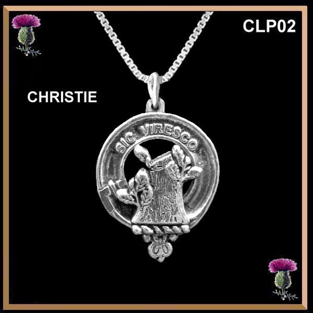 Christie Clan Crest Scottish Pendant CLP02 - Etsy