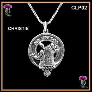 Christie Clan Crest Scottish Pendant CLP02 - Etsy