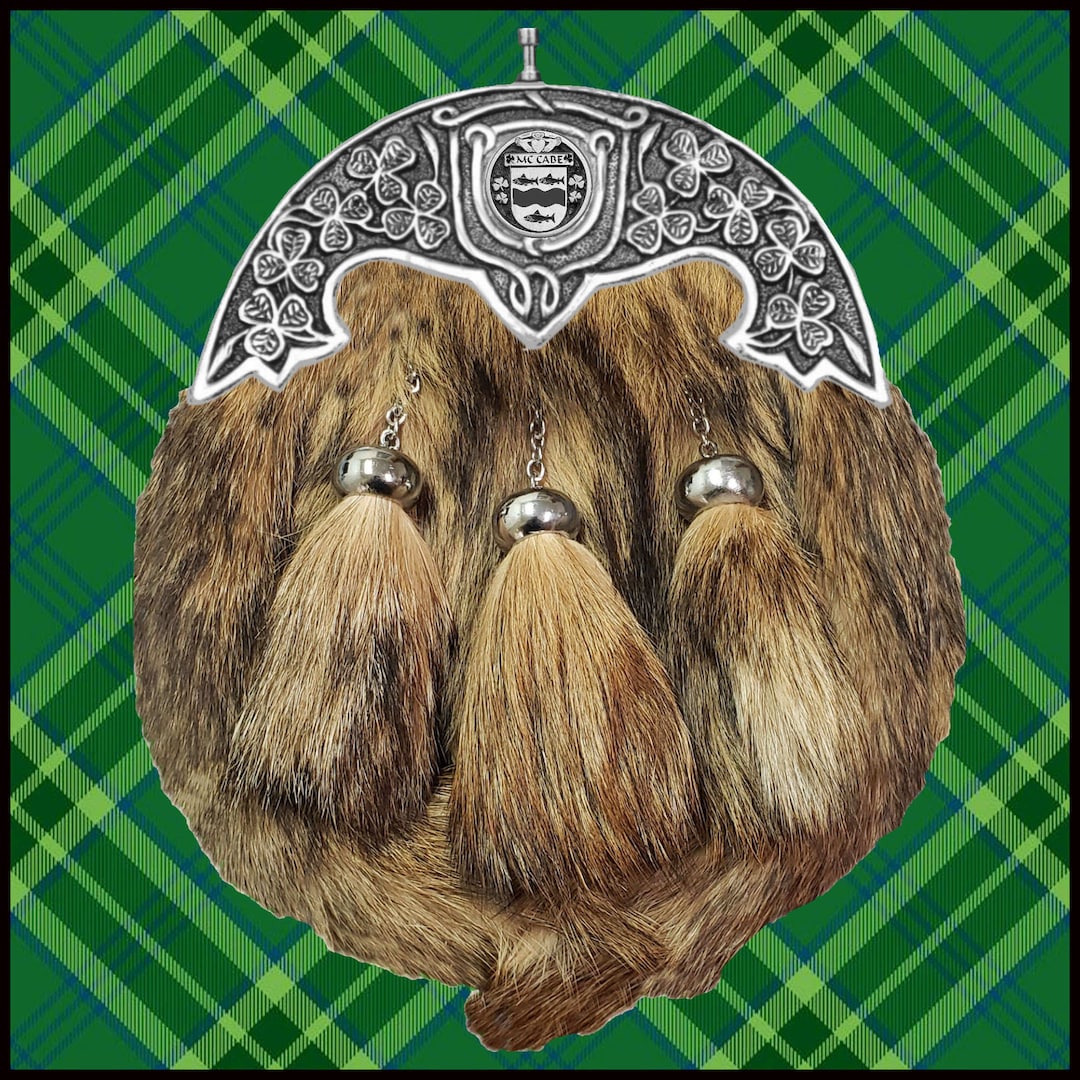 Mccabe Irish Coat of Arms Dress Fur Sporran - Etsy