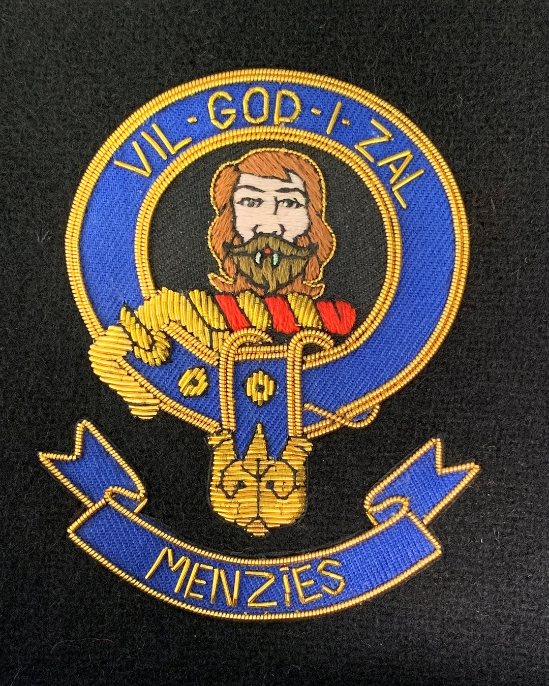 Menzies Scottish Clan Embroidered Crest - Etsy