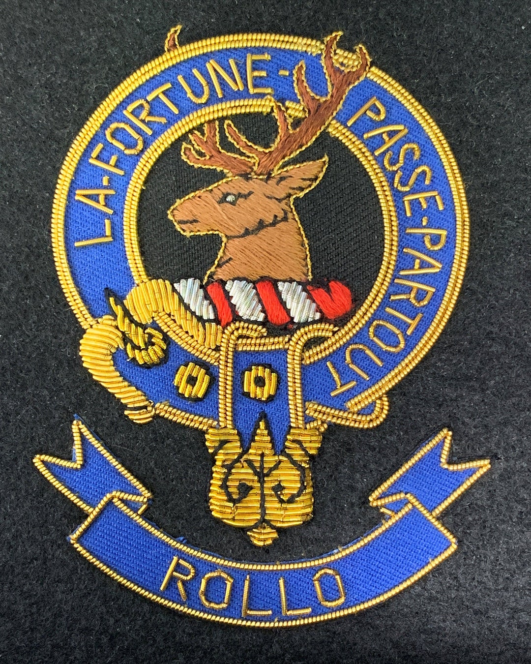 Rollo Scottish Clan Embroidered Crest - Etsy