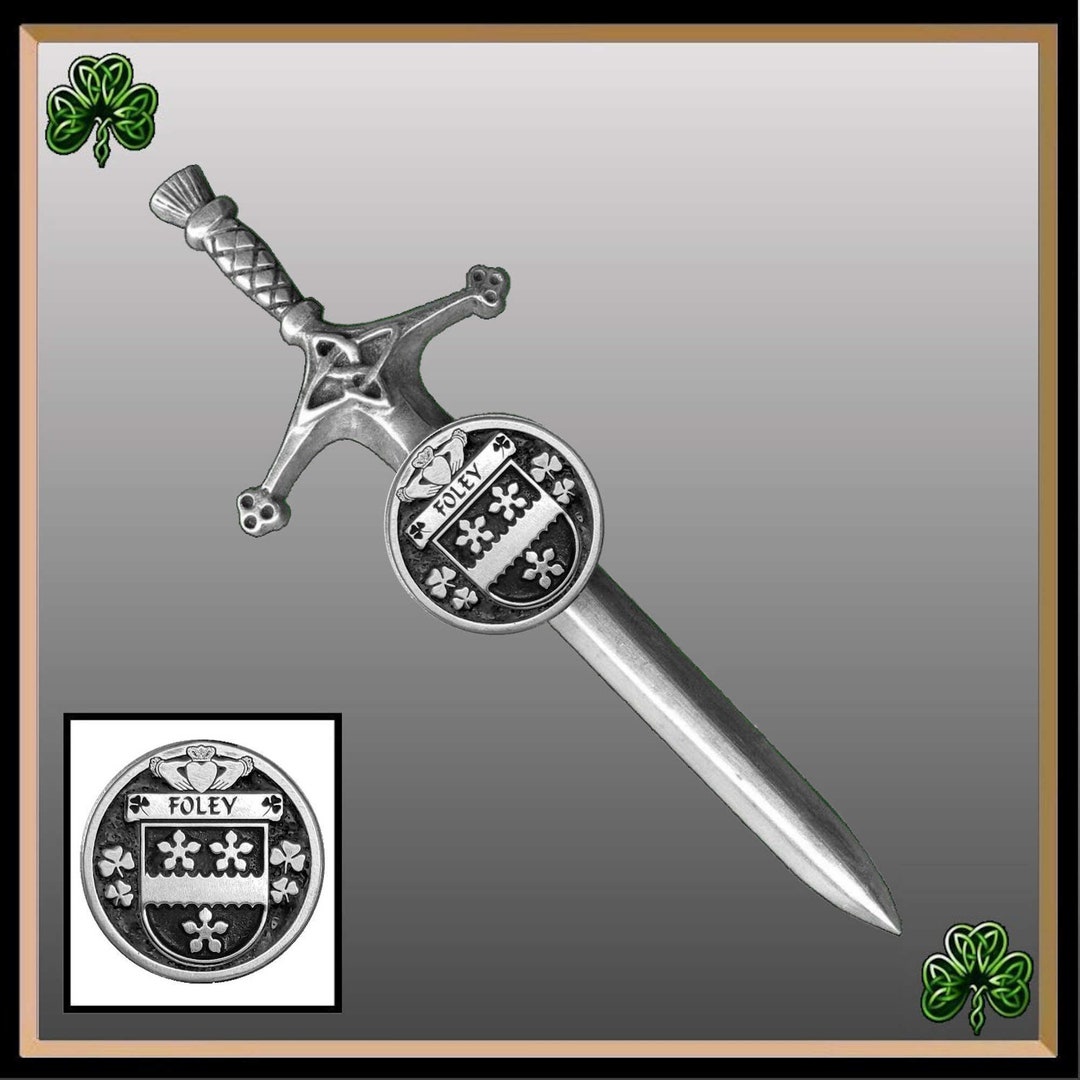 Foley Irish Coat of Arms Disk Kilt Pin - Etsy