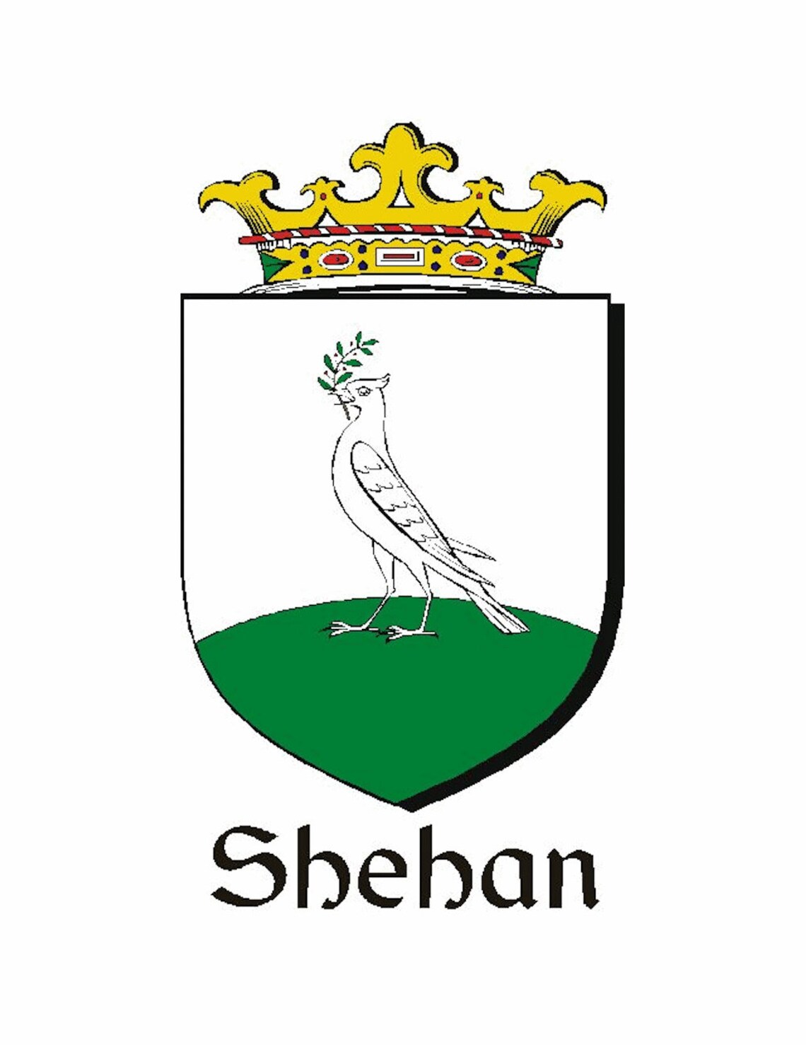 Sheehan Irish Coat of Arms Sporran, Genuine Leather - Etsy