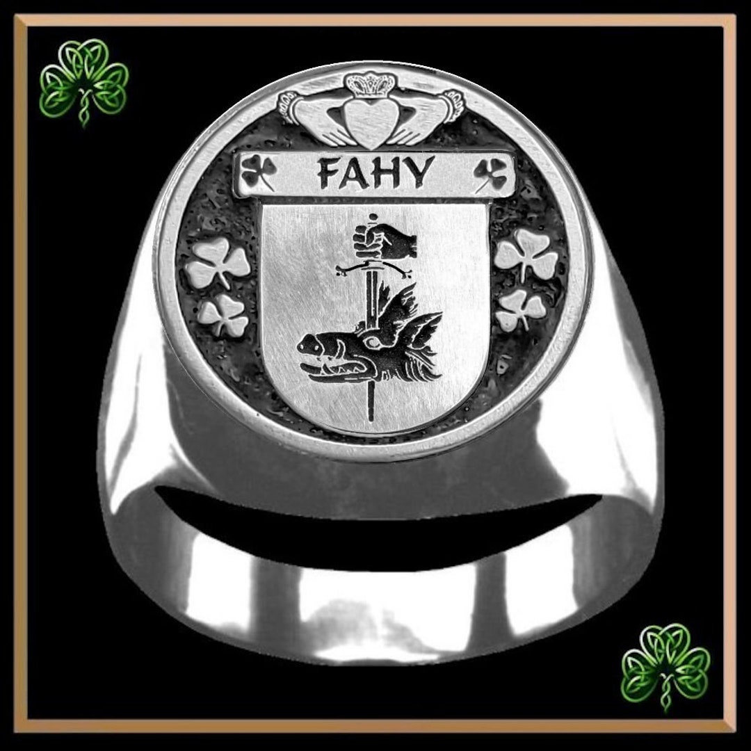 Fahy Irish Coat of Arms Gents Ring IC100 - Etsy