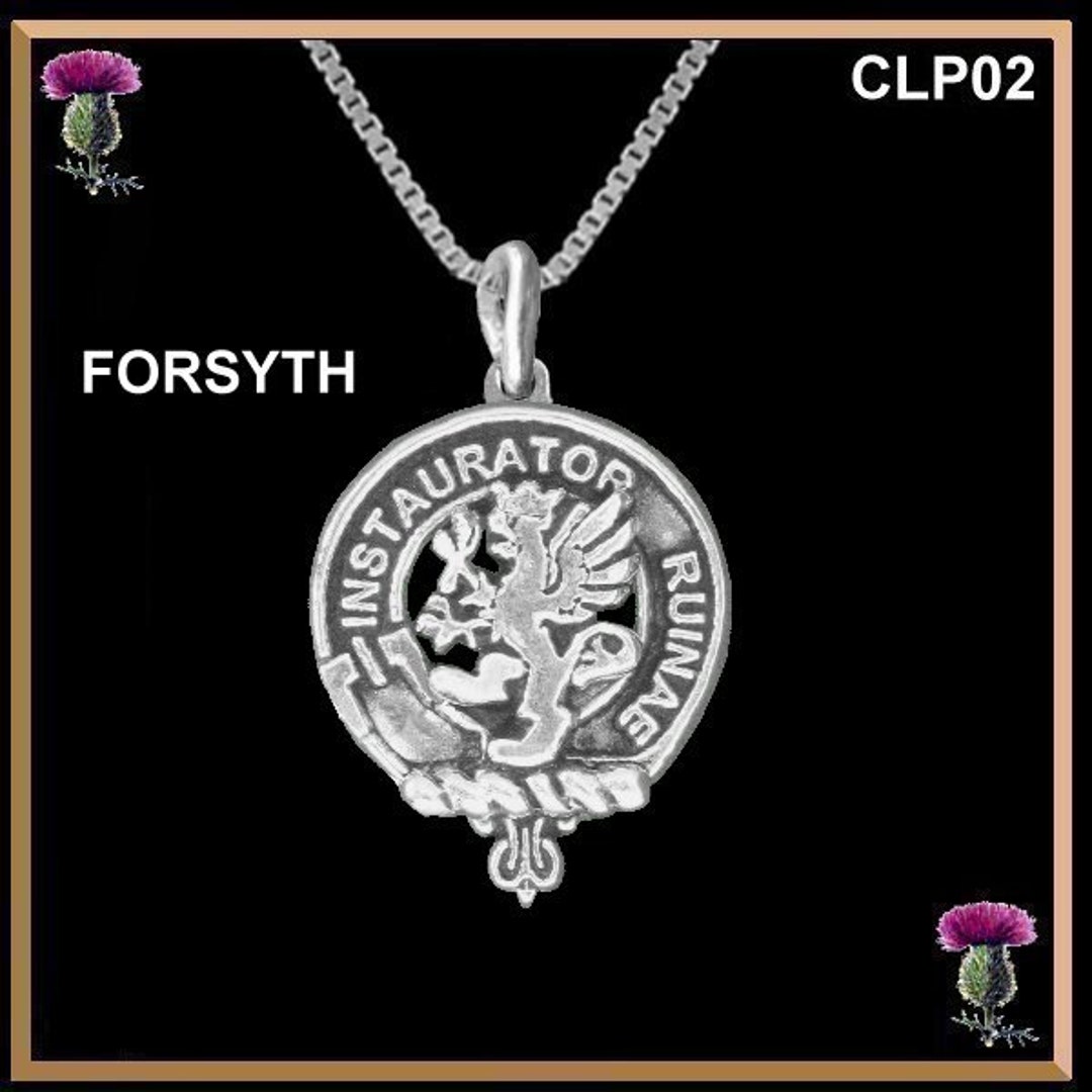 Forsyth Clan Crest Scottish Pendant CLP02 - Etsy