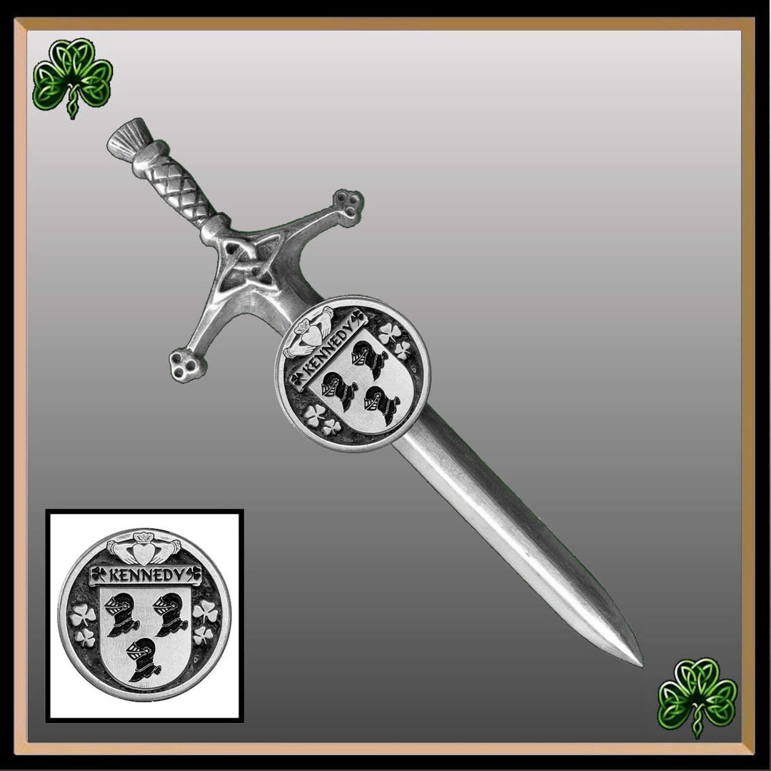 Kennedy Irish Coat of Arms Disk Kilt Pin - Etsy