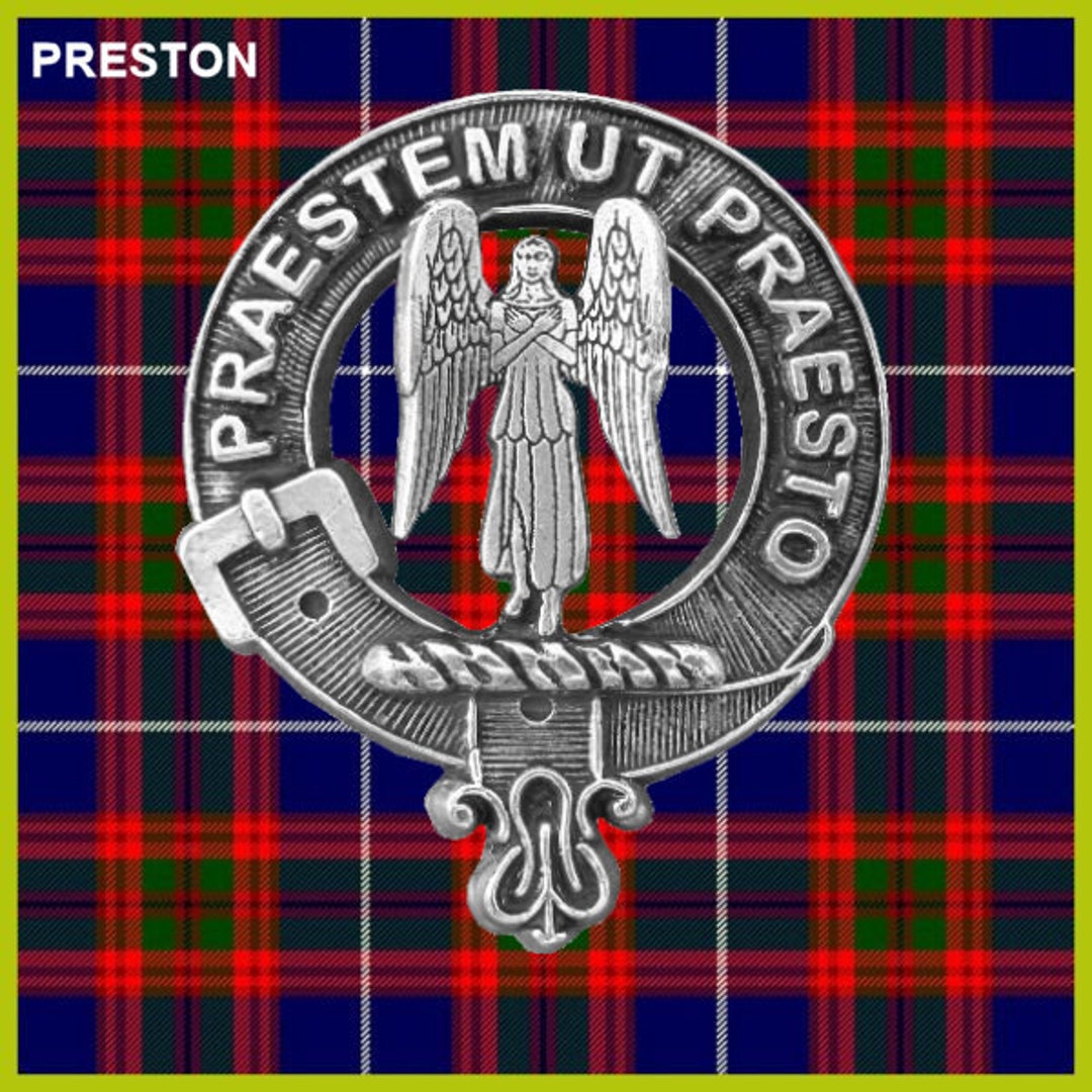 Preston Clan Crest Scottish Cap Badge CB02 - Etsy