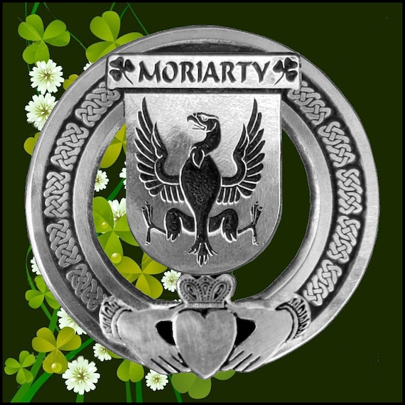 Moriarty Irish Claddagh Coat of Arms Badge | Etsy